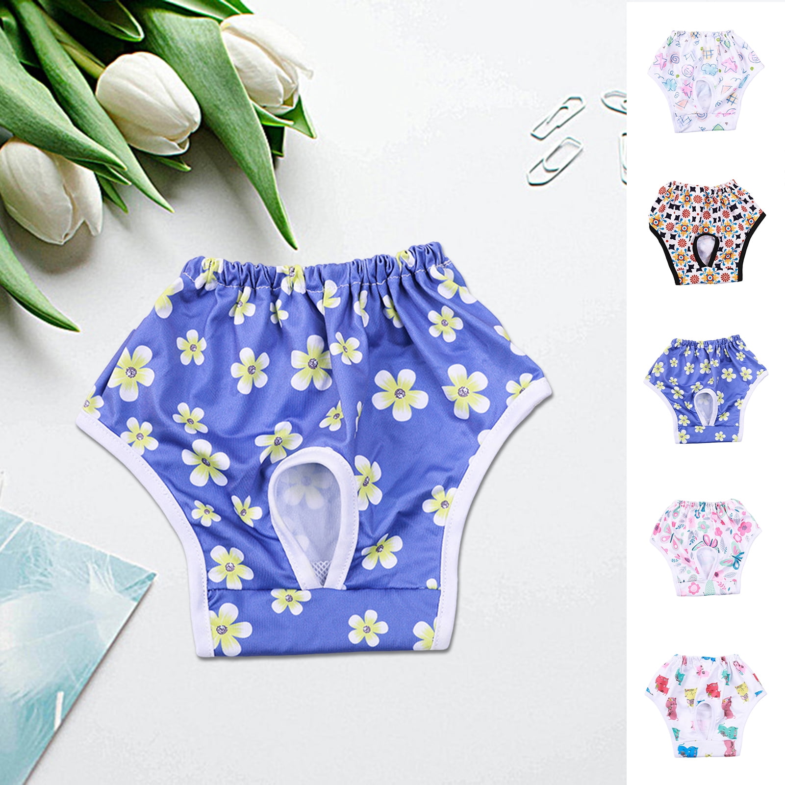 Callipe Dog Menstrual Pants Female Dog Diapers Briefs Elasticity Puppy ...