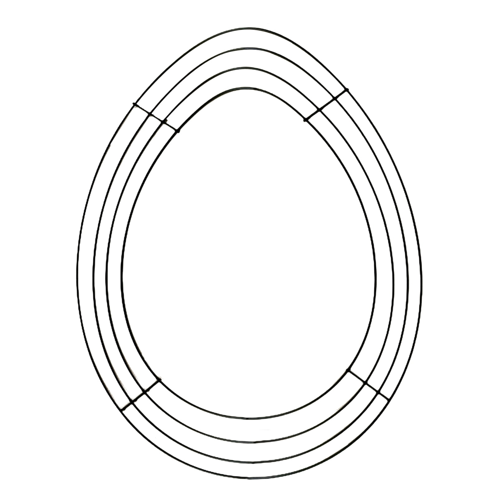 Callipe Easter Wreath Metal Frame Easter Wreath Frame Rabbit Egg Carrot ...