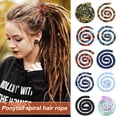 Callipe Ethnic Style Retro Print Dreadlocks Hair Tie Handmade Flexible ...