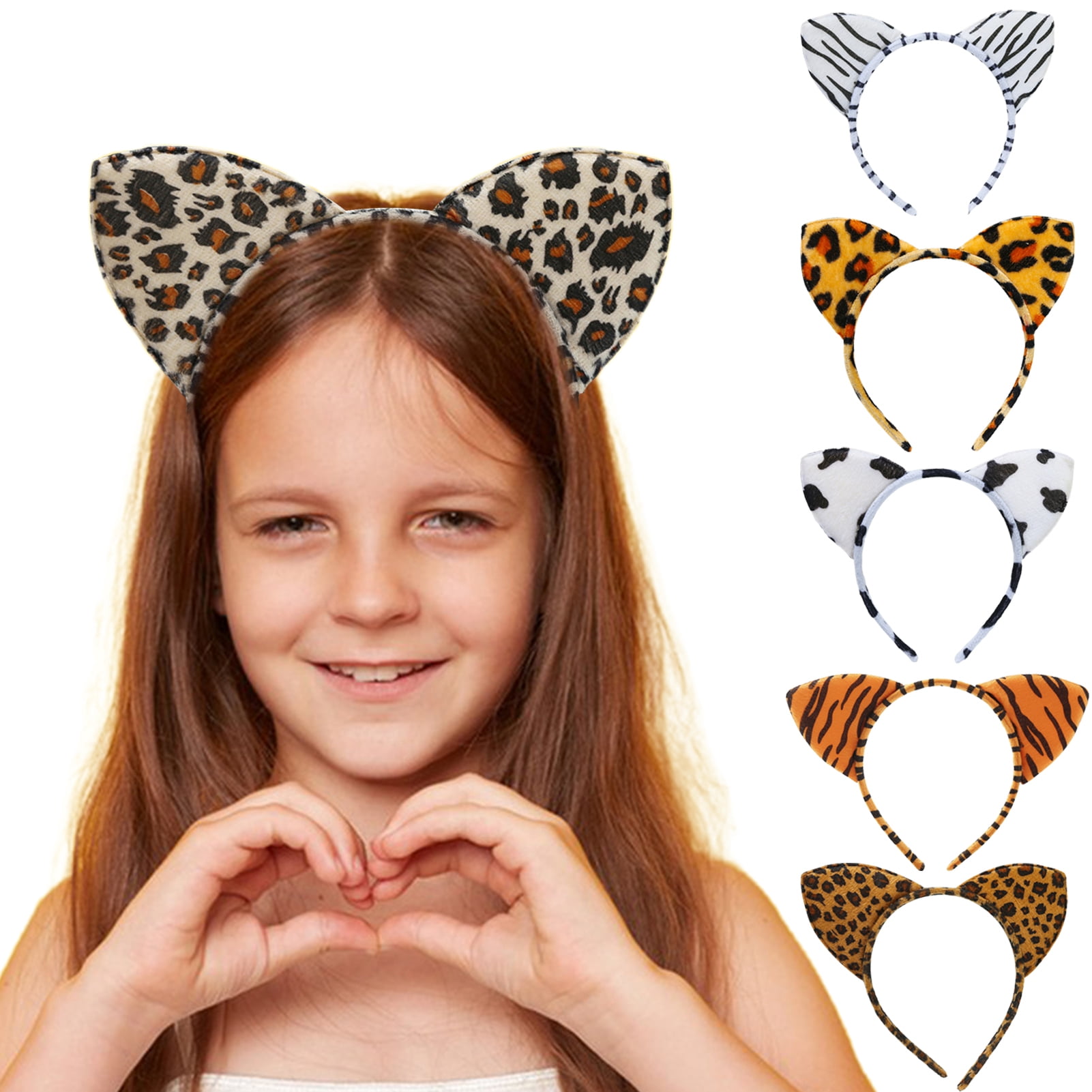 Callipe Hair Hoop Leopard Pattern Ear Decor Headband Christmas Party ...
