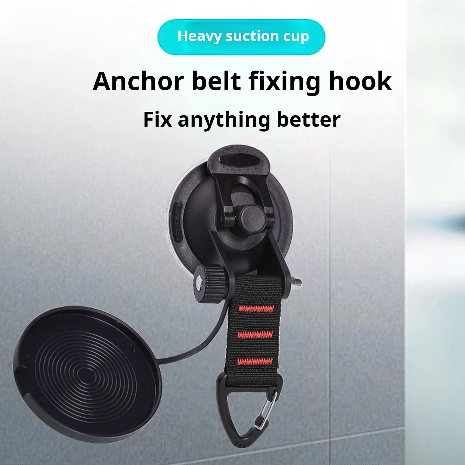 Callipe Heavy Duty Suction Cup with Rotatable Hook Camping Tent Tie ...