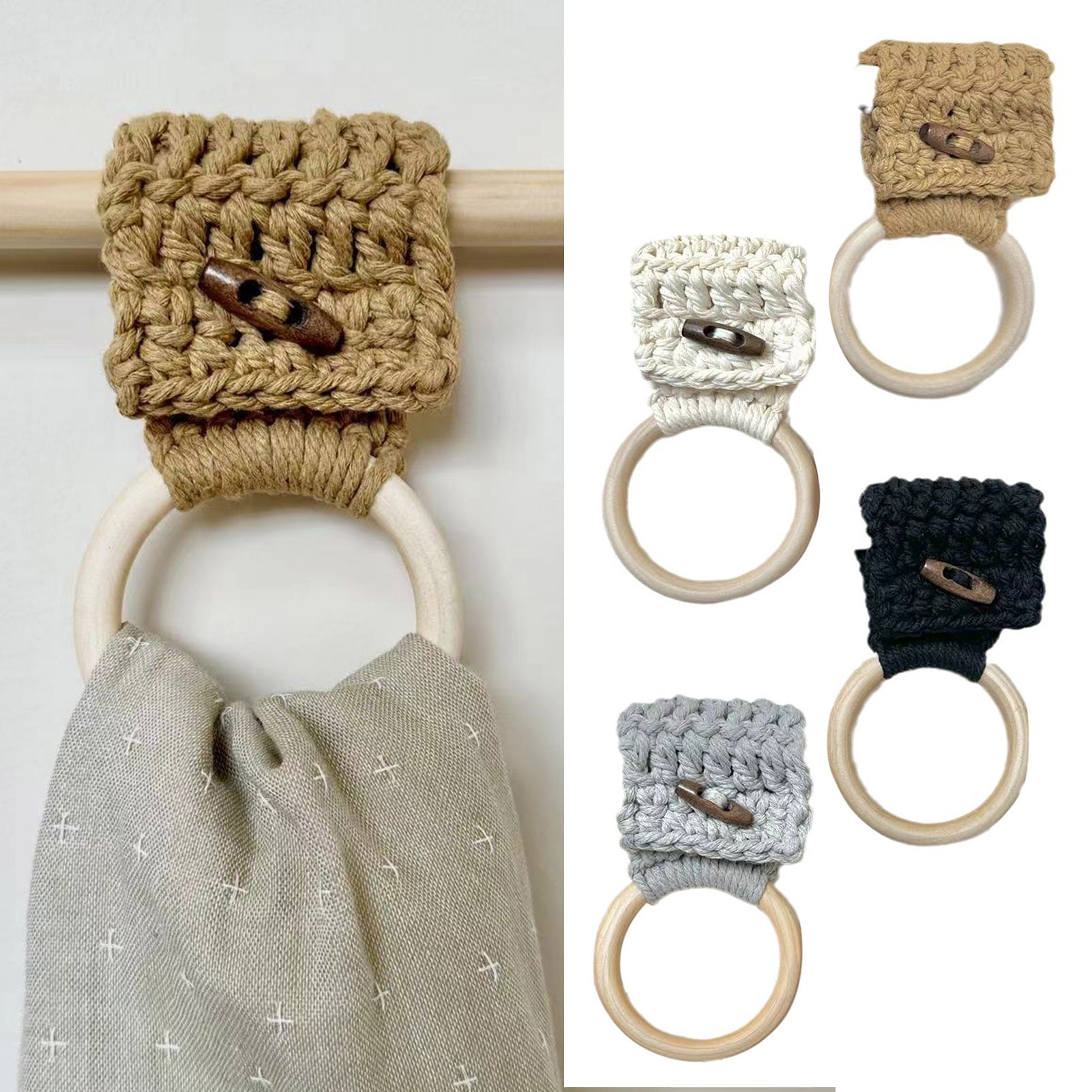 Callipe Kitchen Crochet Towel Dish Clip Towel Holder Easy Installation ...