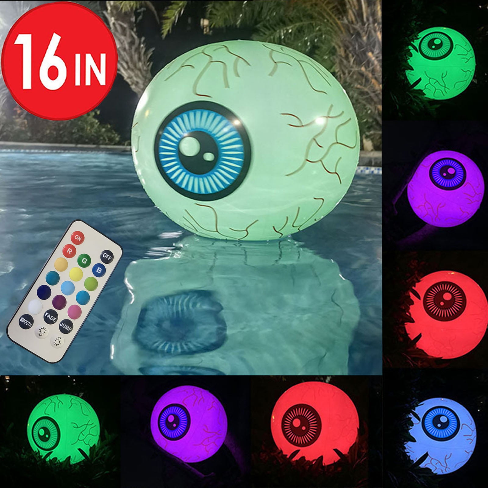 Callipe LED Ball Halloween Decorative Light Ball with Remote Control ...