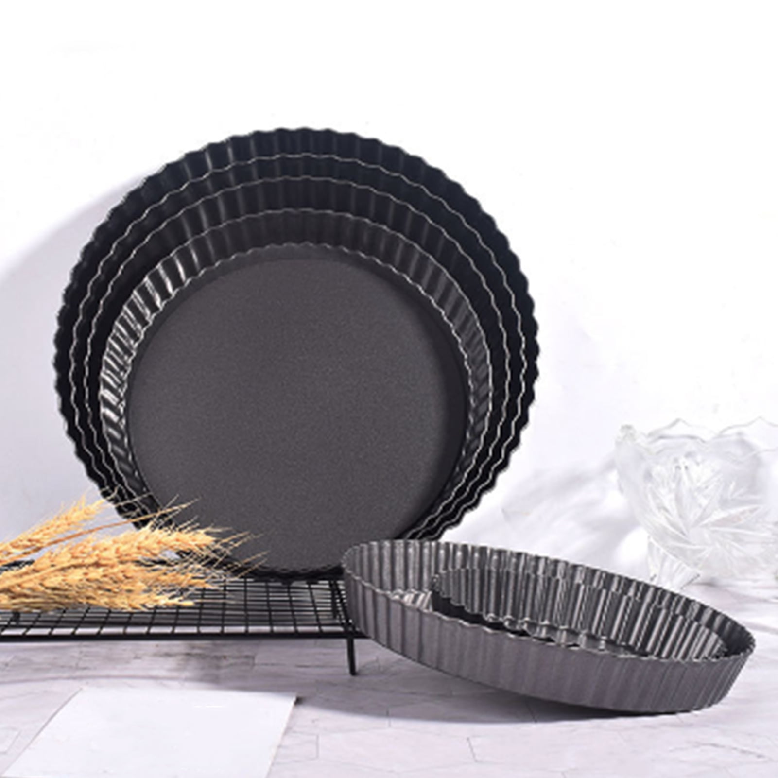 Callipe Non-Stick Baking Mold with Removable Bottom 6/8/10 Inches Wavy ...