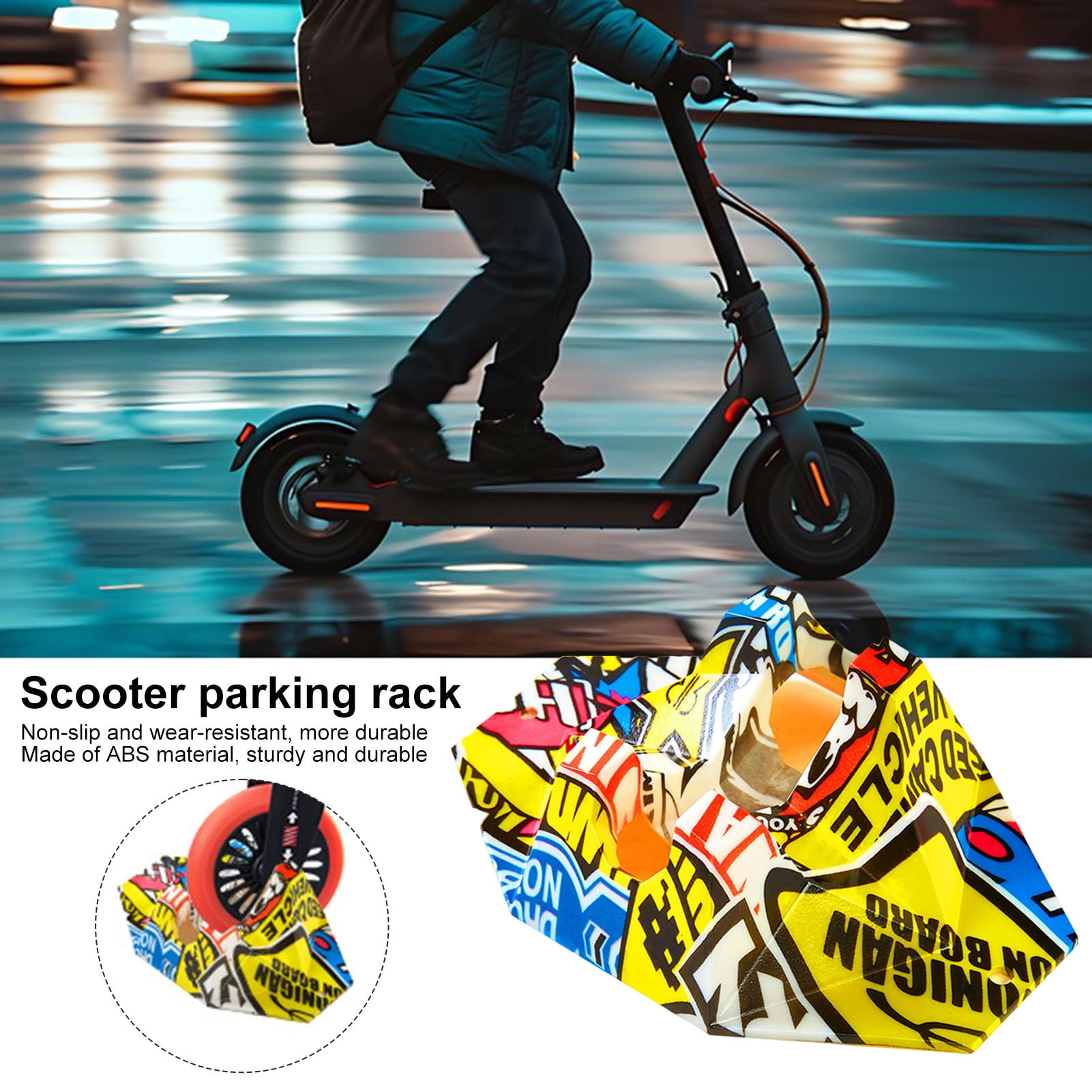Callipe Scooter Stand Parking Support Kick Scooter Holder Anti-Slip ...