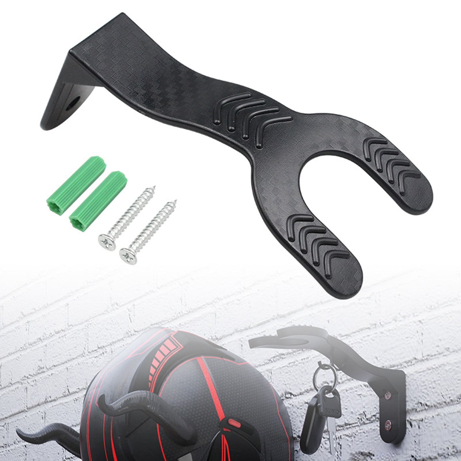 Callipe Wall Mount Motorcycle Helmet Holder with Screws Heavy Duty ...