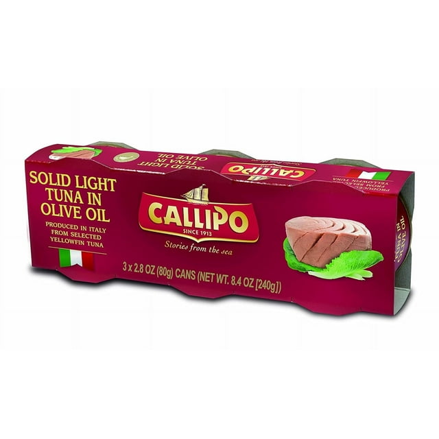 Callipo Solid Light Tuna 80gr Tin, Pack of 3 - Walmart.com