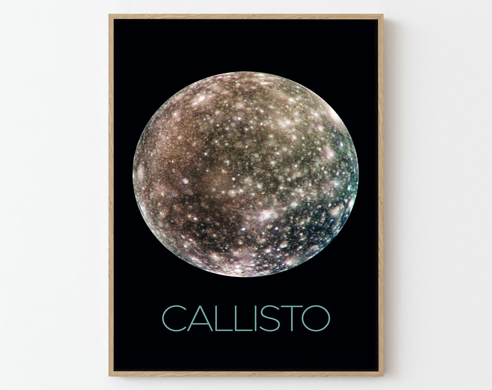 Callisto NASA Space Travel Poster Print | Stars Planets Universe Cosmos ...