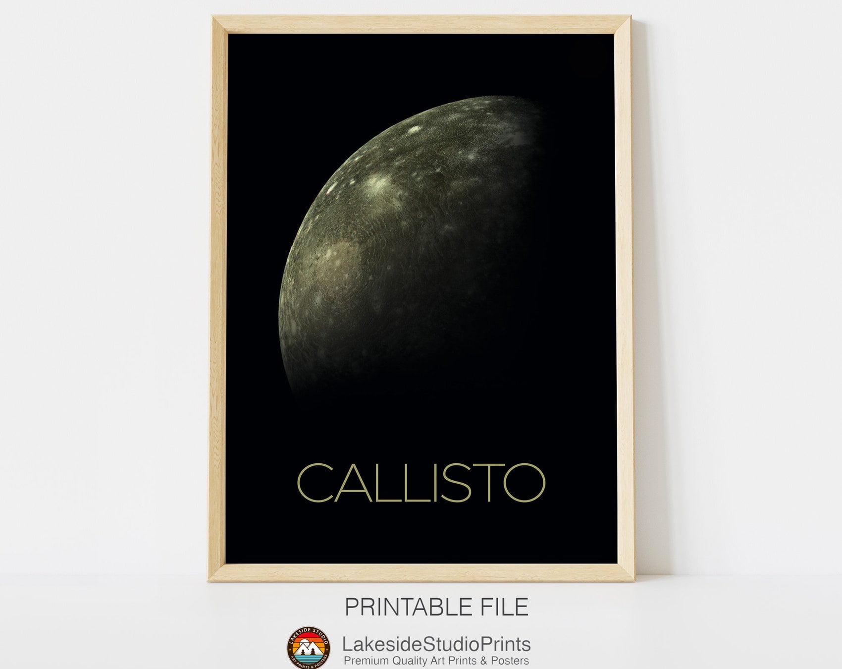 Callisto Space Poster | NASA Our Planets |, 24x36 UNFRAMED - Walmart.com