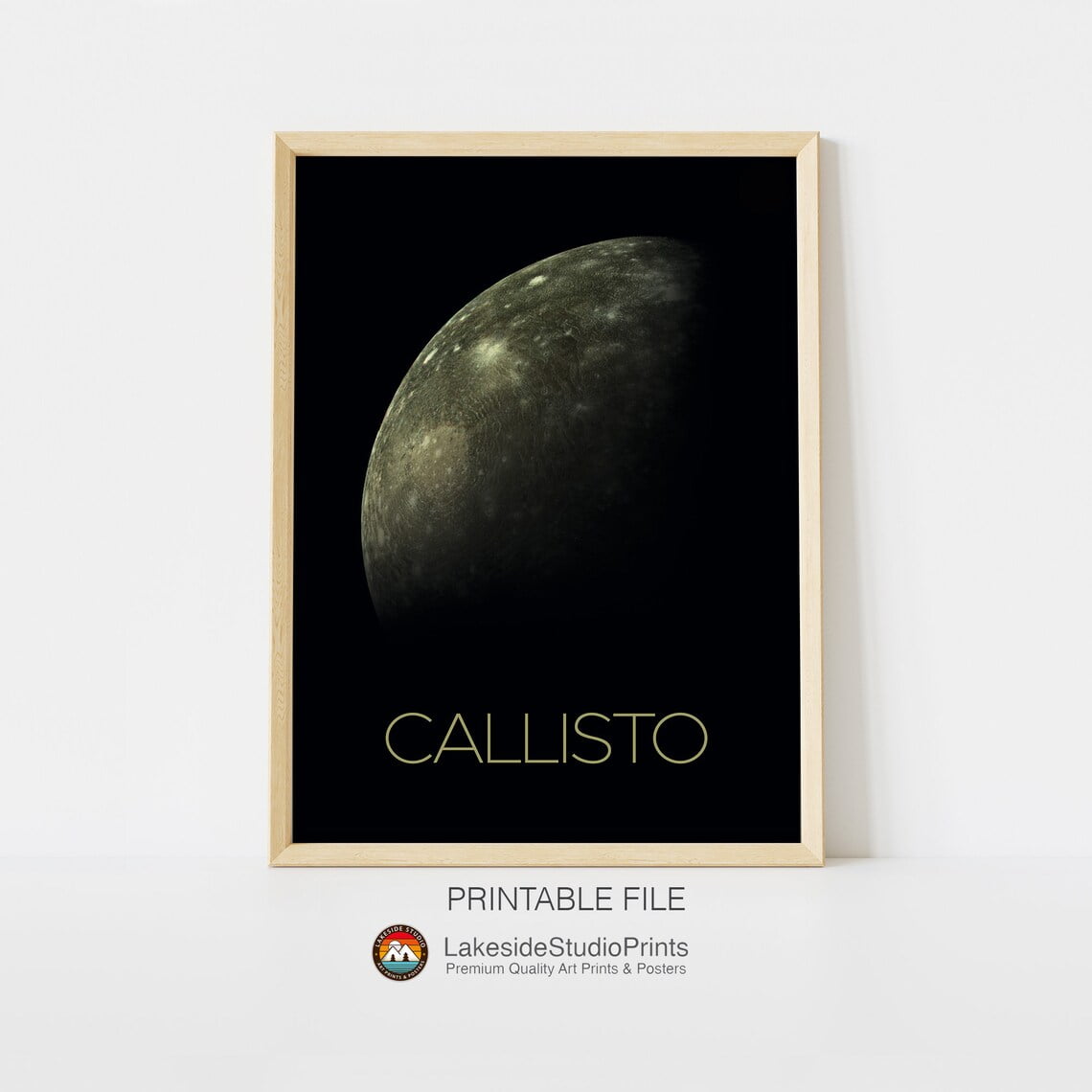 Callisto Space Poster Nasa Our Planets Instant Jpg File Printable Jpeg ...