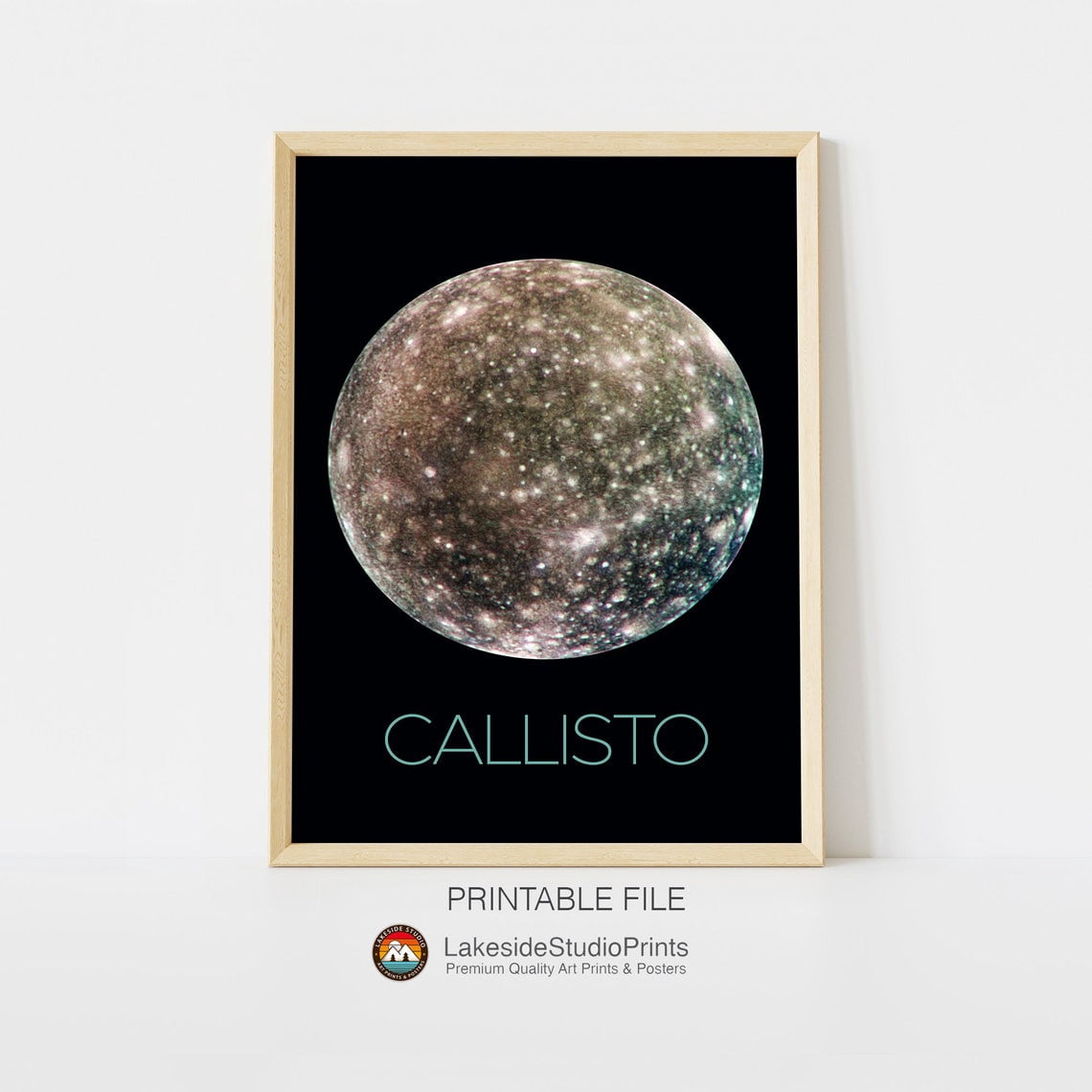 Callisto Space Poster Nasa Our Planets Instant Jpg File Printable Jpeg ...