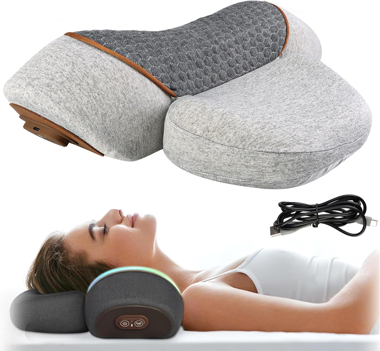 Callixe Thera travel neck pillow, Pillow Neck Massage Hump,Traction ...