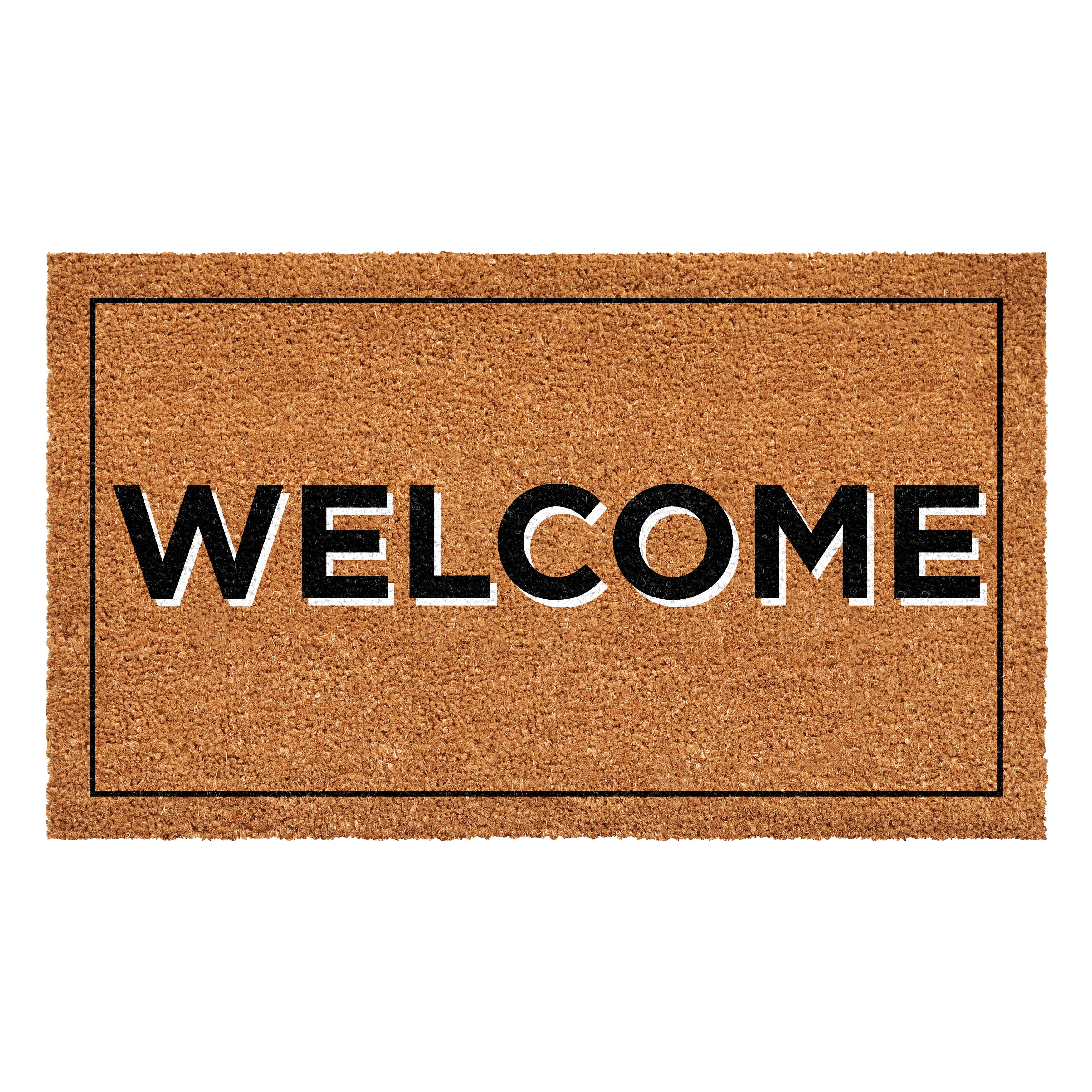 Calloway Mills 112122436 Welcome with Border Doormat 24" x 36 ...