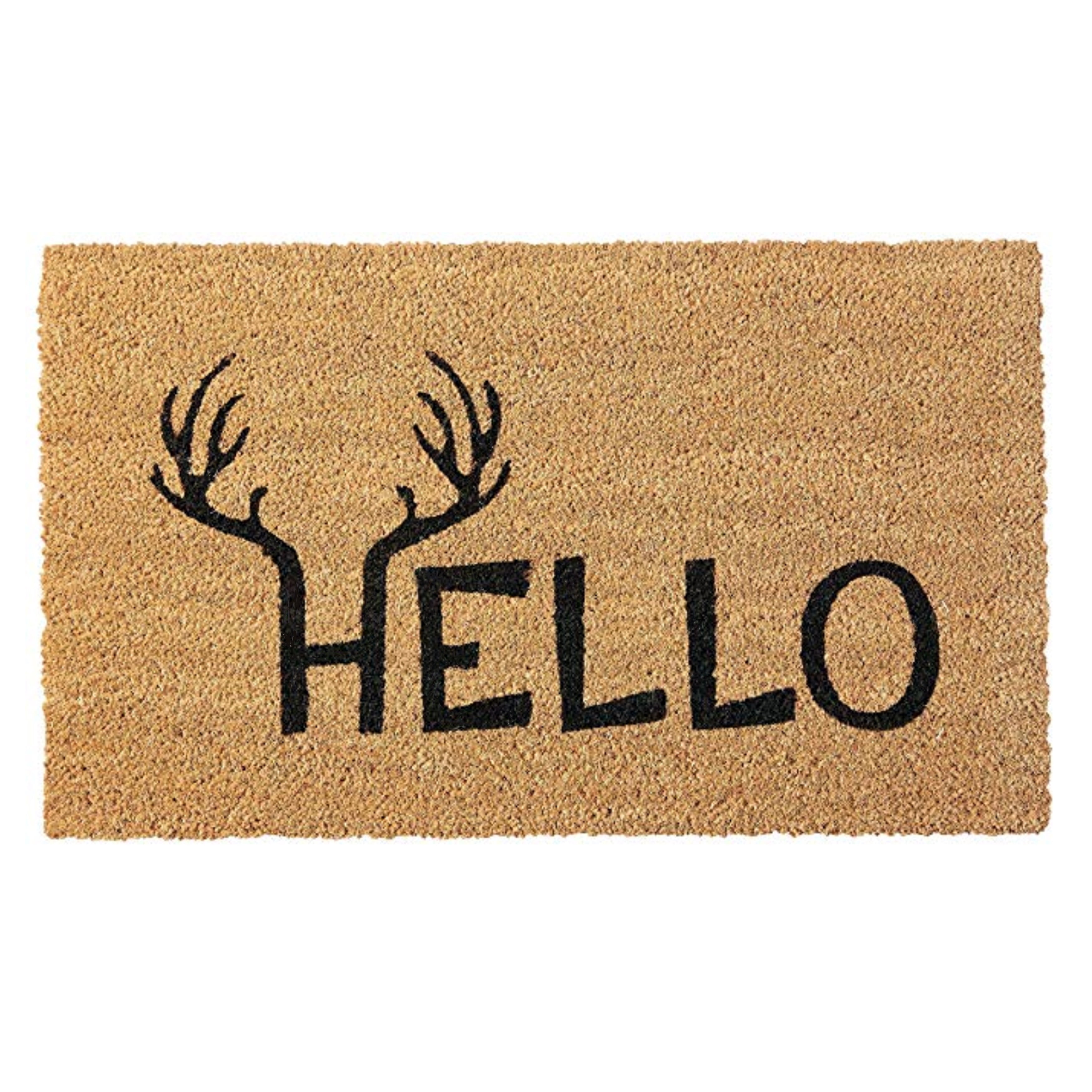 Calloway Mills Antler Hello Outdoor Doormat 17" x 29" - Walmart.com