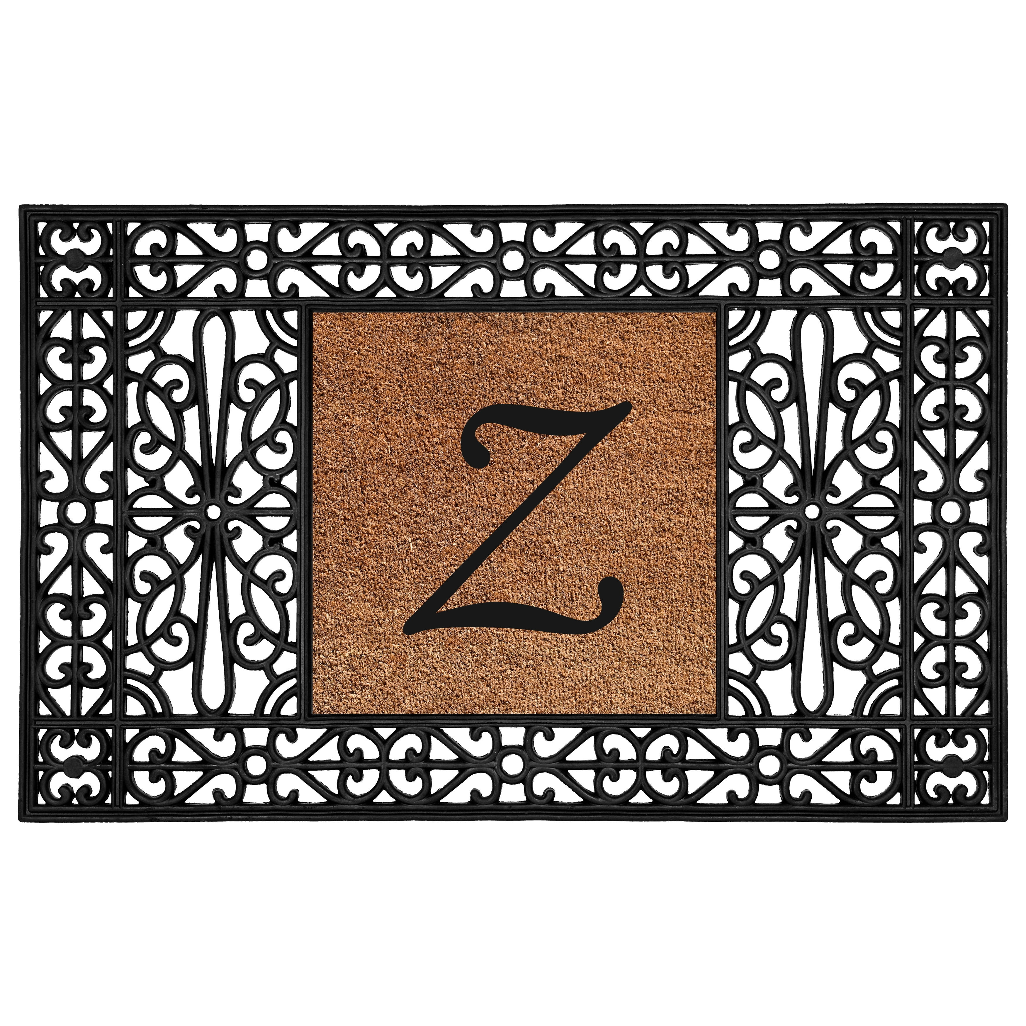 Calloway Mills Coir/Rubber Duchess Monogram Doormat 30" x 48" (Letter Z ...