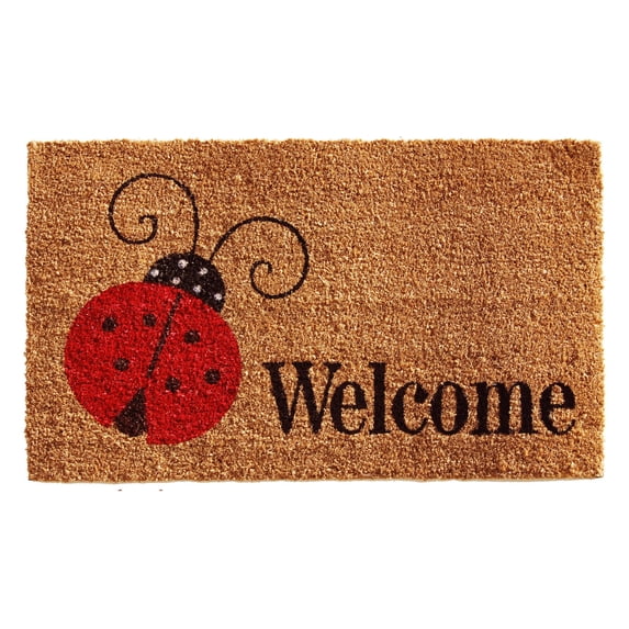 Calloway Mills Ladybug Welcome Coir Doormat 17 x 29 - Walmart.com