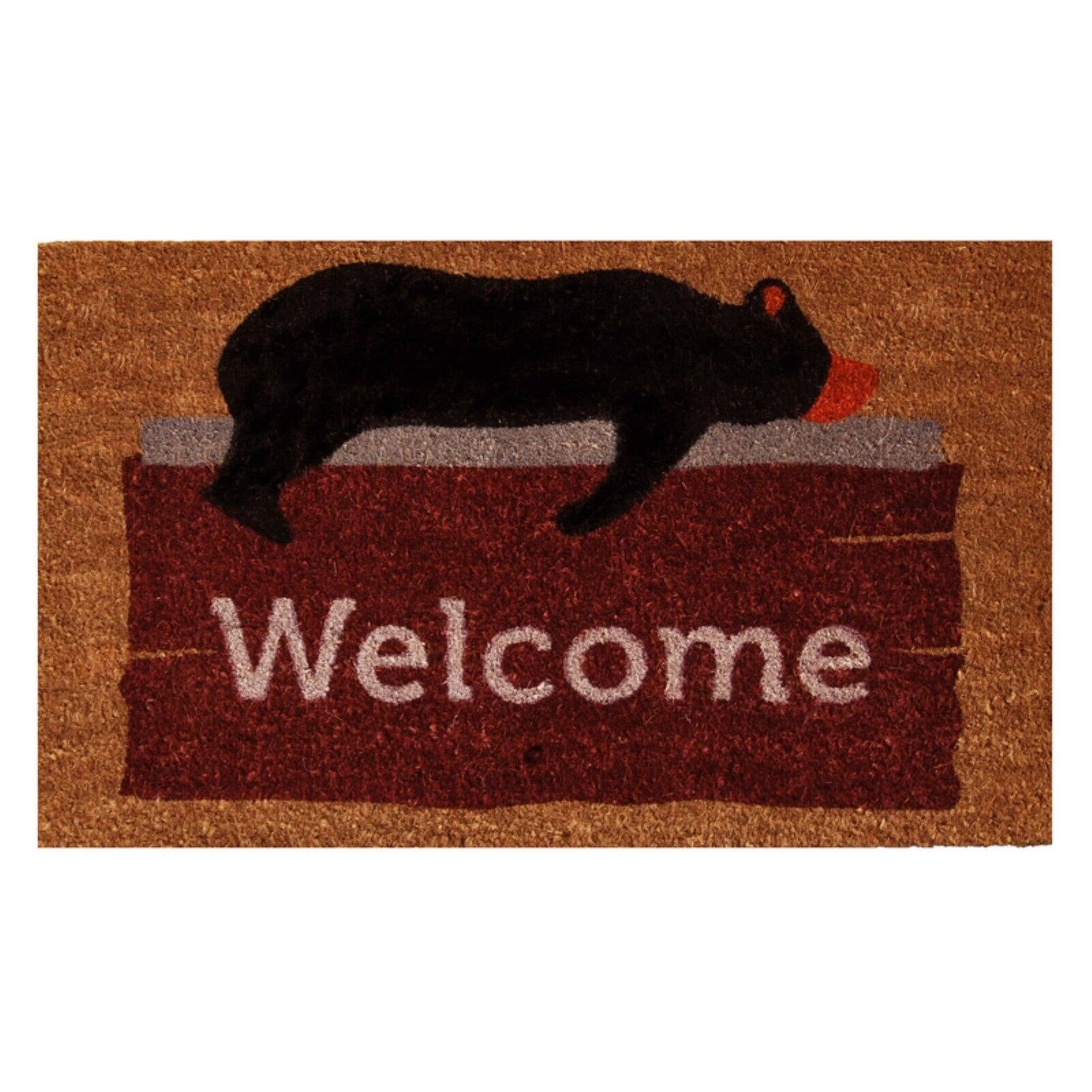Calloway Mills Lazy Bear Welcome Outdoor Doormat - Walmart.com