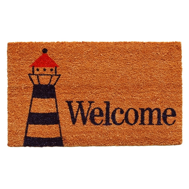 Calloway Mills Lighthouse Welcome Outdoor Doormat - Walmart.com
