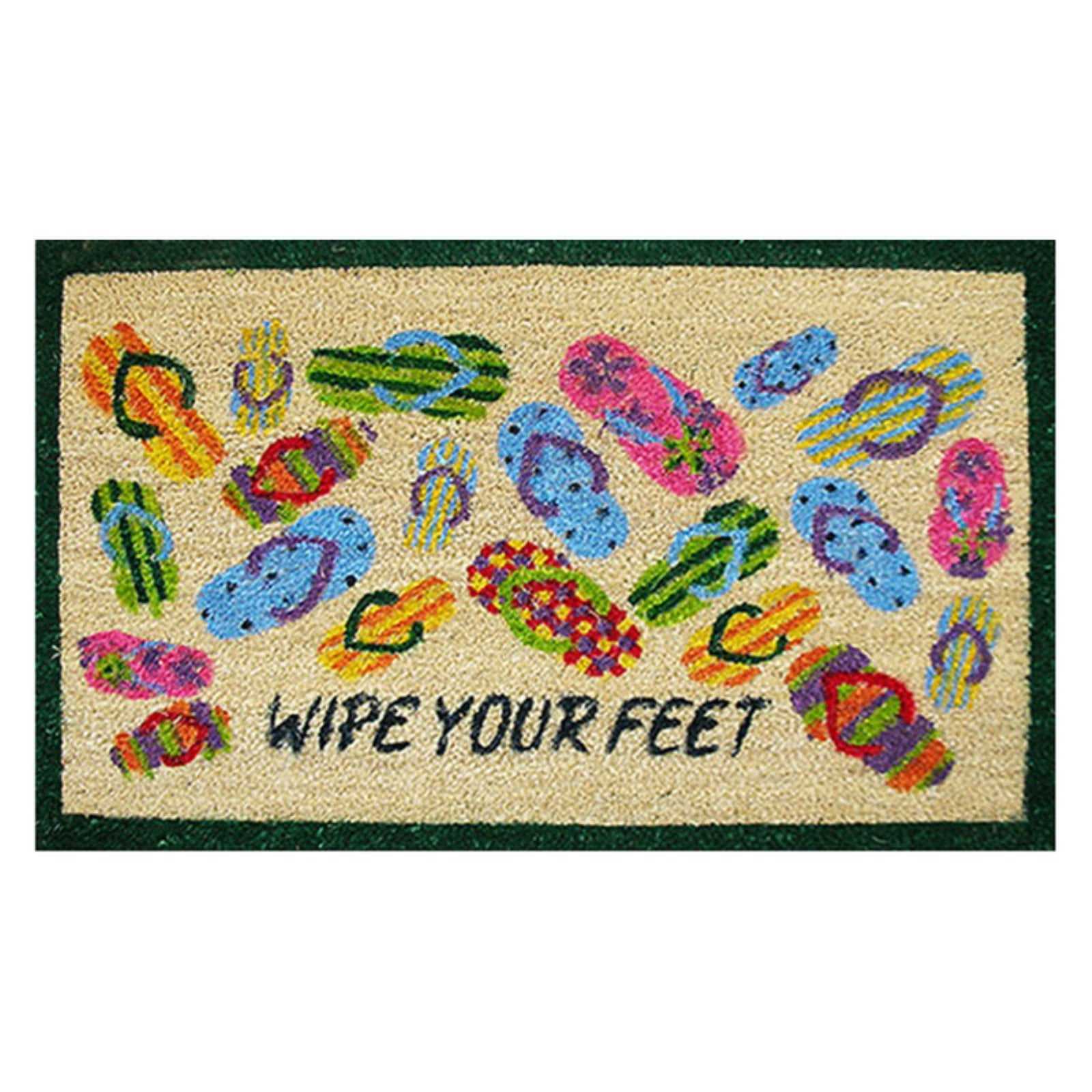 Calloway Mills Lots of Flip-Flops Outdoor Doormat - Walmart.com