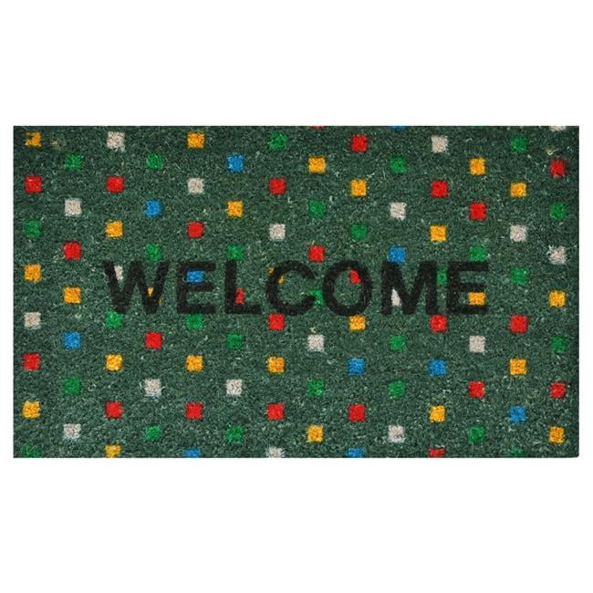 Calloway Mills Polka Dot Welcome Outdoor Doormat - Walmart Business ...