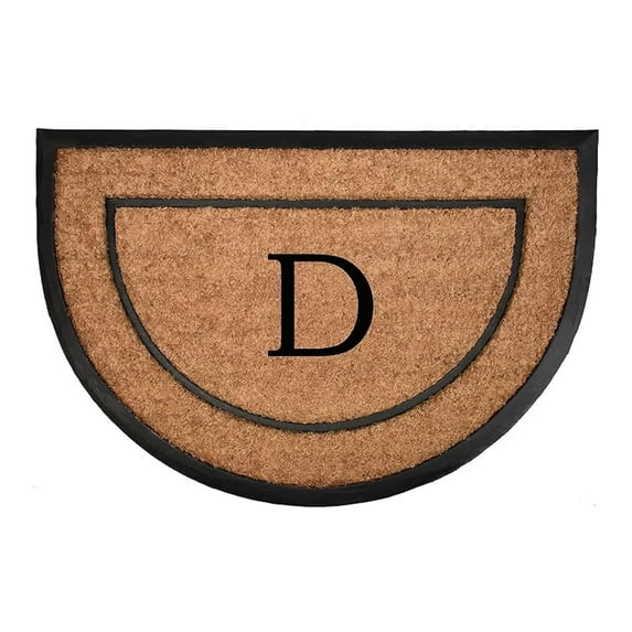 Calloway Mills The General Half-Circle Doormat, Letter (D, 24 X 36 ...