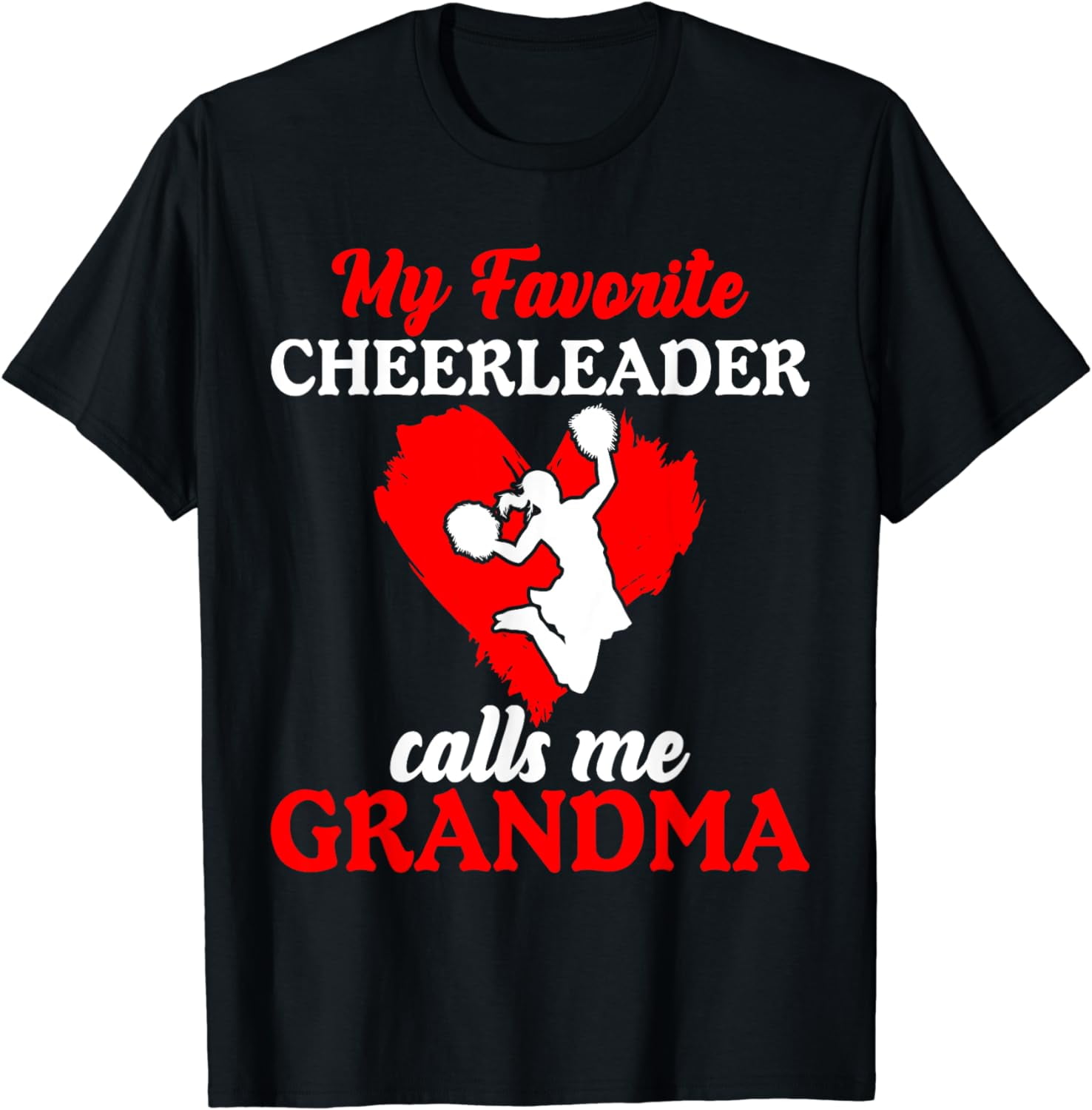 Calls Me Grandma Cheerleader Cheer Womens Cheerleading T-Shirt ...