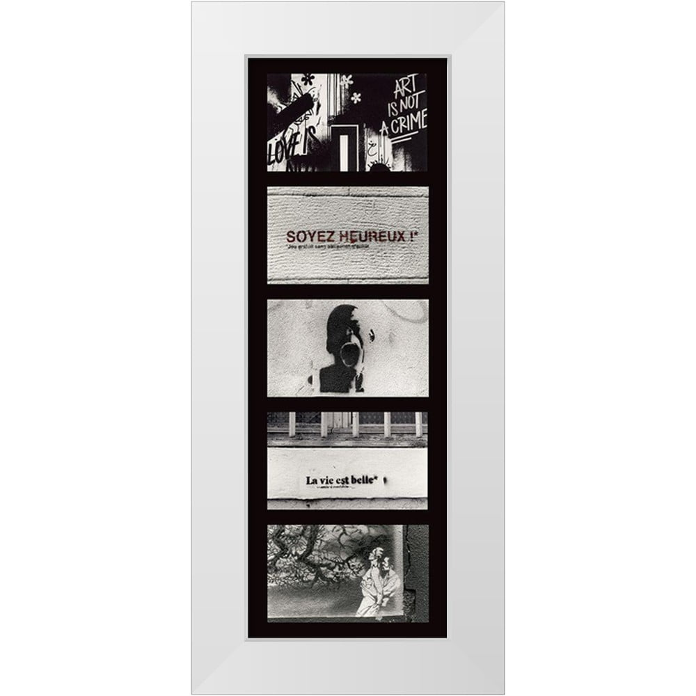 Callu, Frederique 14x32 White Modern Wood Framed Museum Art Print ...