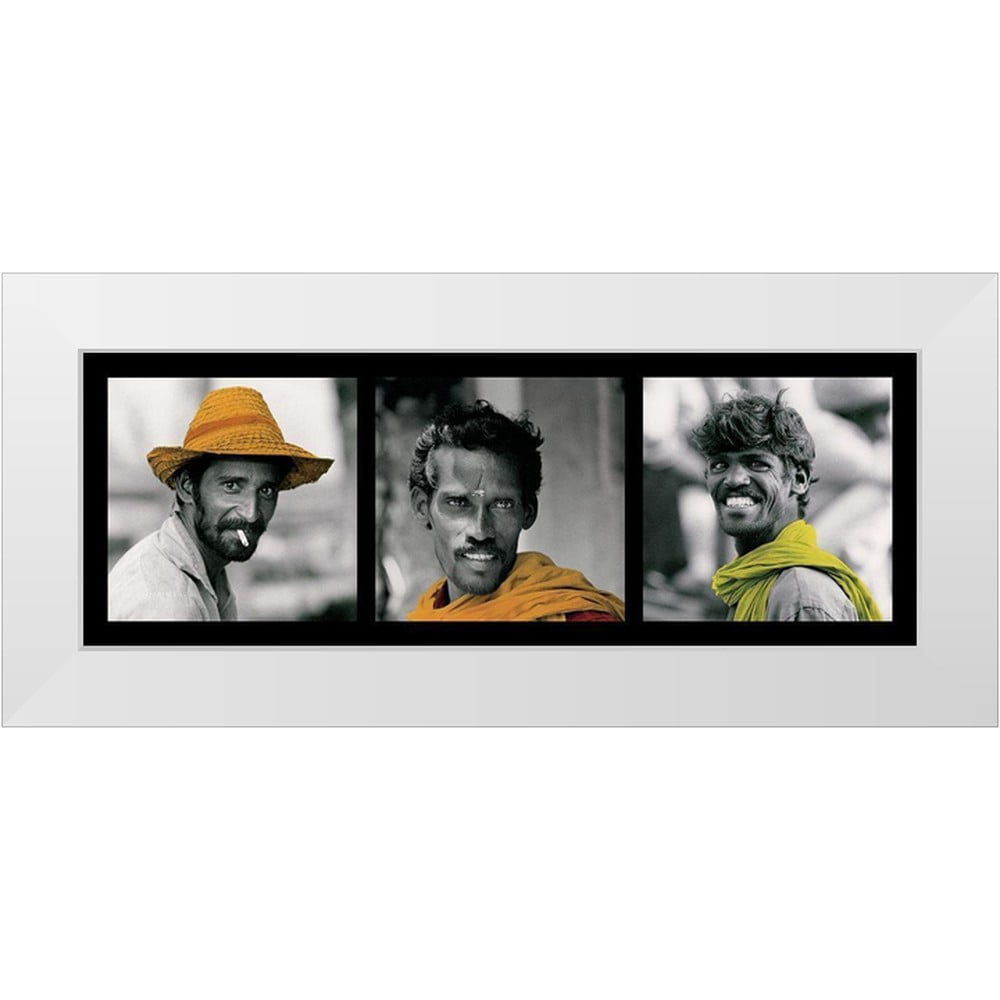 Callu, Frederique 32x14 White Modern Wood Framed Museum Art Print ...