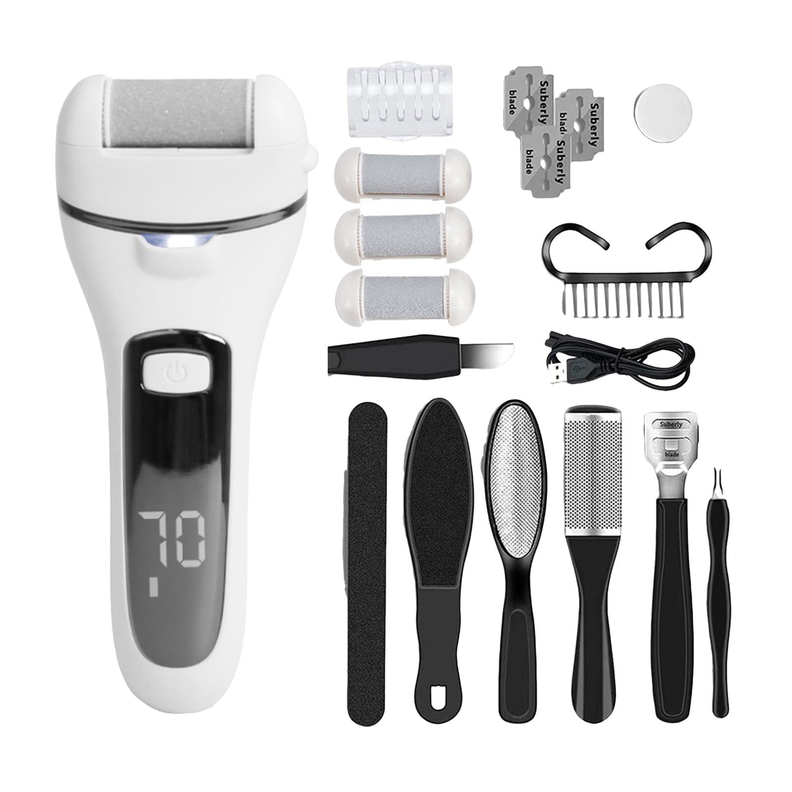 Callus Remover for Feet, 13-in-1 Professional Pedicure Tools Foot Care ...