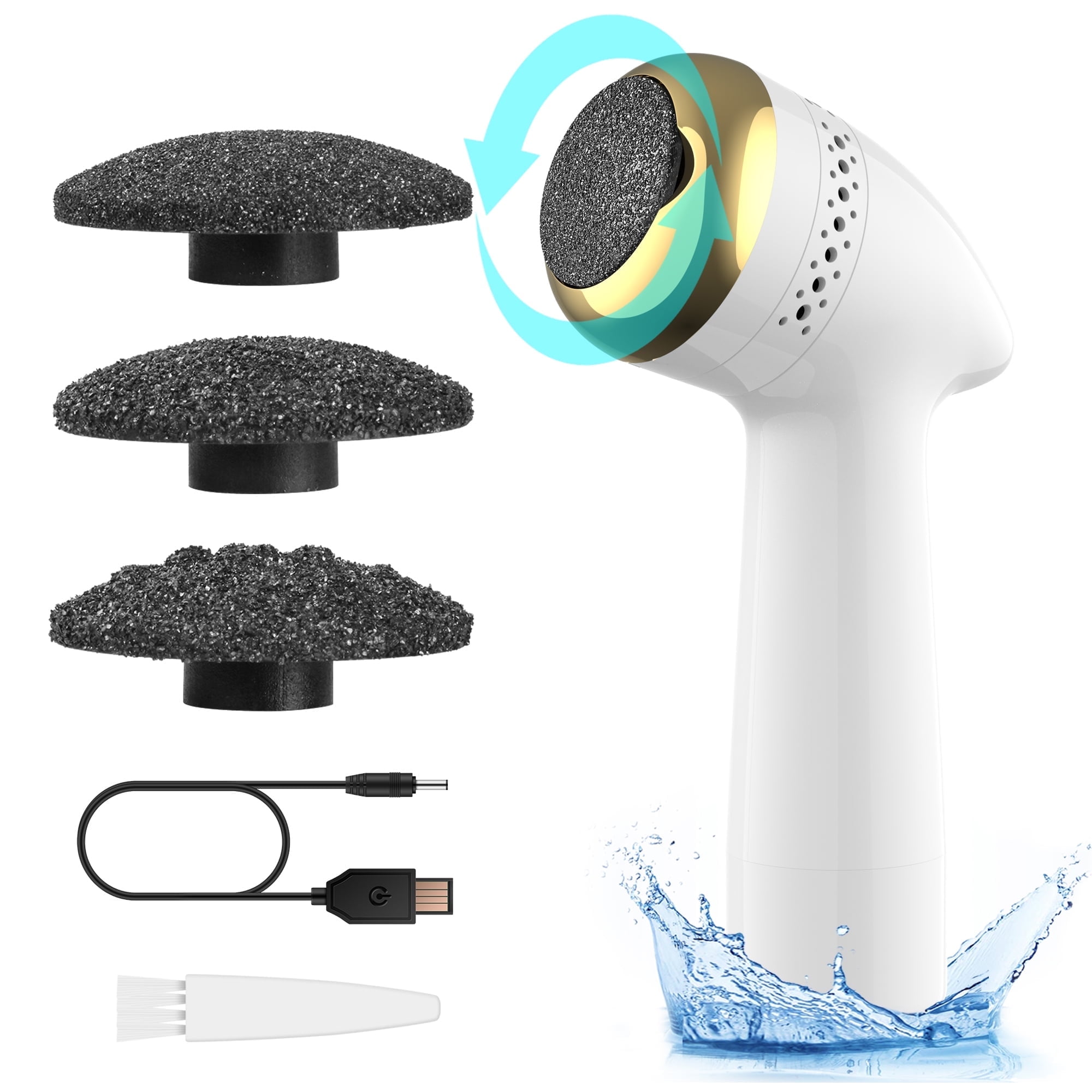 Callus Remover for Feet, Rechargeable Foot Scrubber Electric Foot File ...