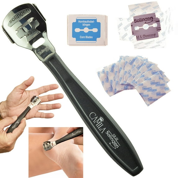 Camila Solingen Callus Shaver with Spare Blades, Removes Hard Skin and ...
