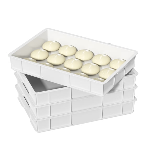 Callyne 4-Pack Commercial Pizza Dough Proofing Box, Stackable Dough ...