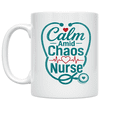 Calm Amid Chaos Nurse - Nurse Appreciation - 11 oz Ceramic Coffee Mug ...