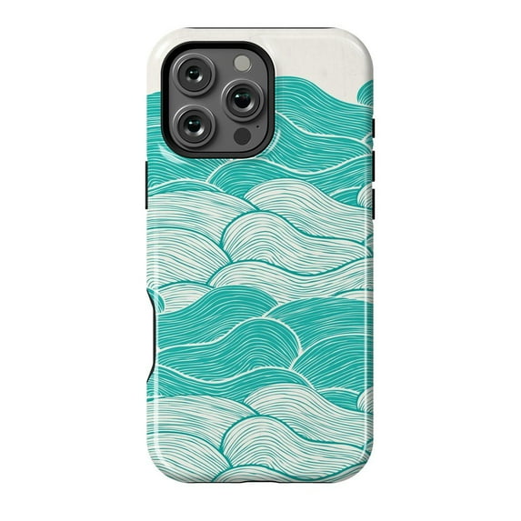 Calm And Stormy Ocean Waves Phone Case for iPhone 11 12 13 14 15 16 Pro ...