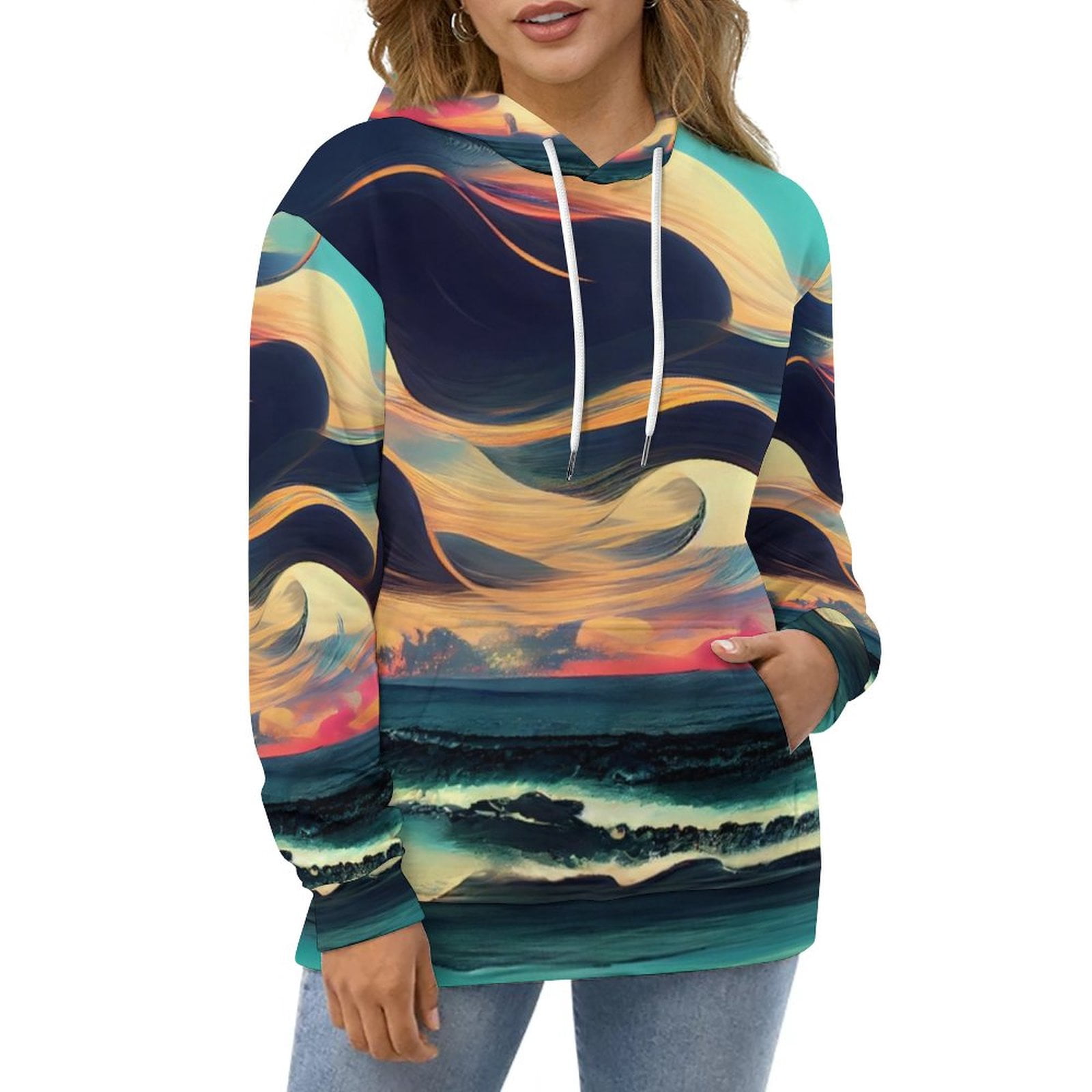 Calm Before The Streetwear Hoodies Printed Women Sweatshirt Autumn ...