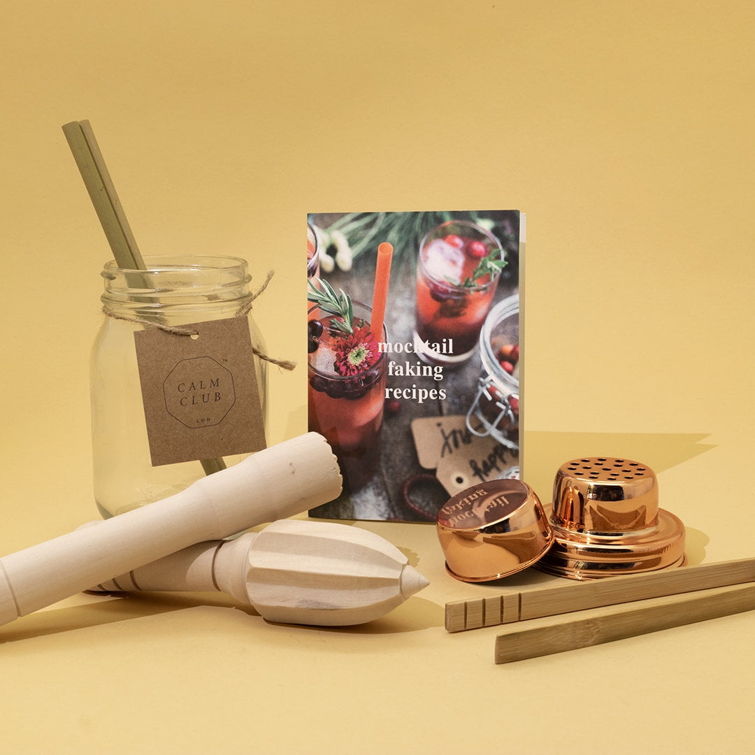 Calm Club | Mocktail Shaker Kit | Mixer Set & Mocktail Recipe Booklet ...