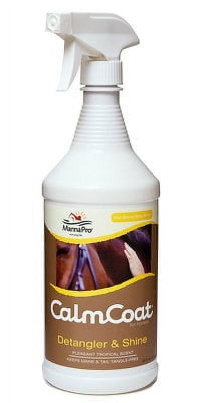 Calm Coat Detangler Shine Tail Reduces Grooming Repels Dirt Dust Stain ...