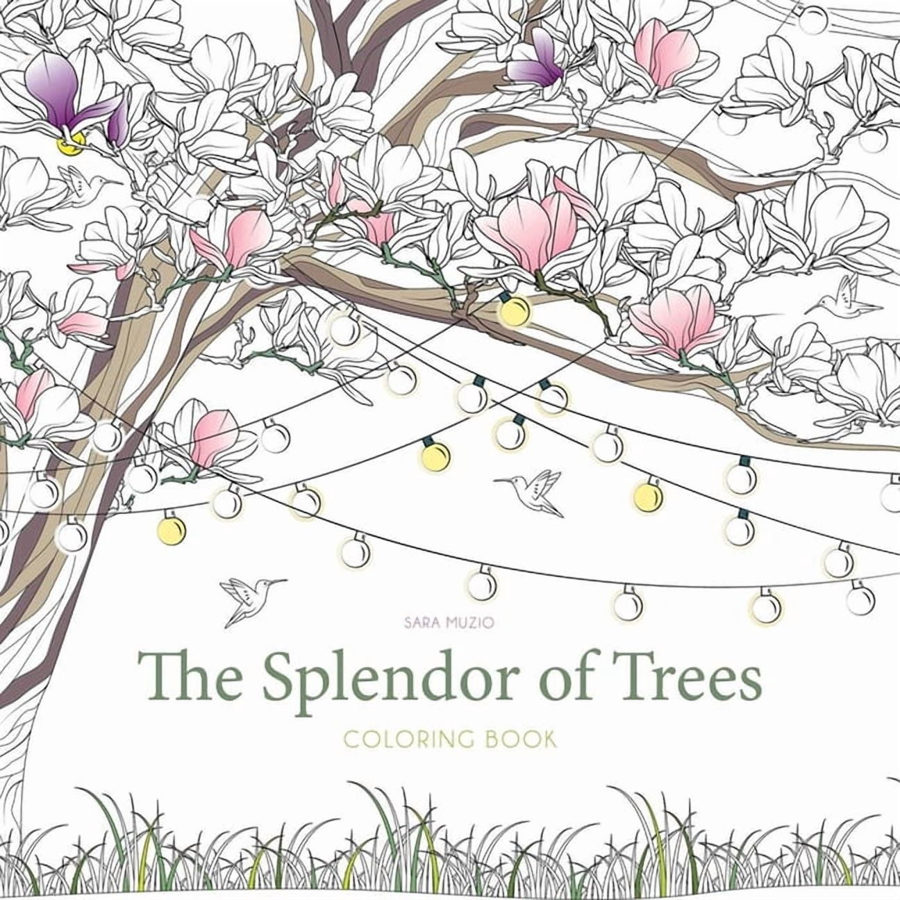 Calm Coloring: Natural Wonders The Splendor of Trees Coloring Book ...