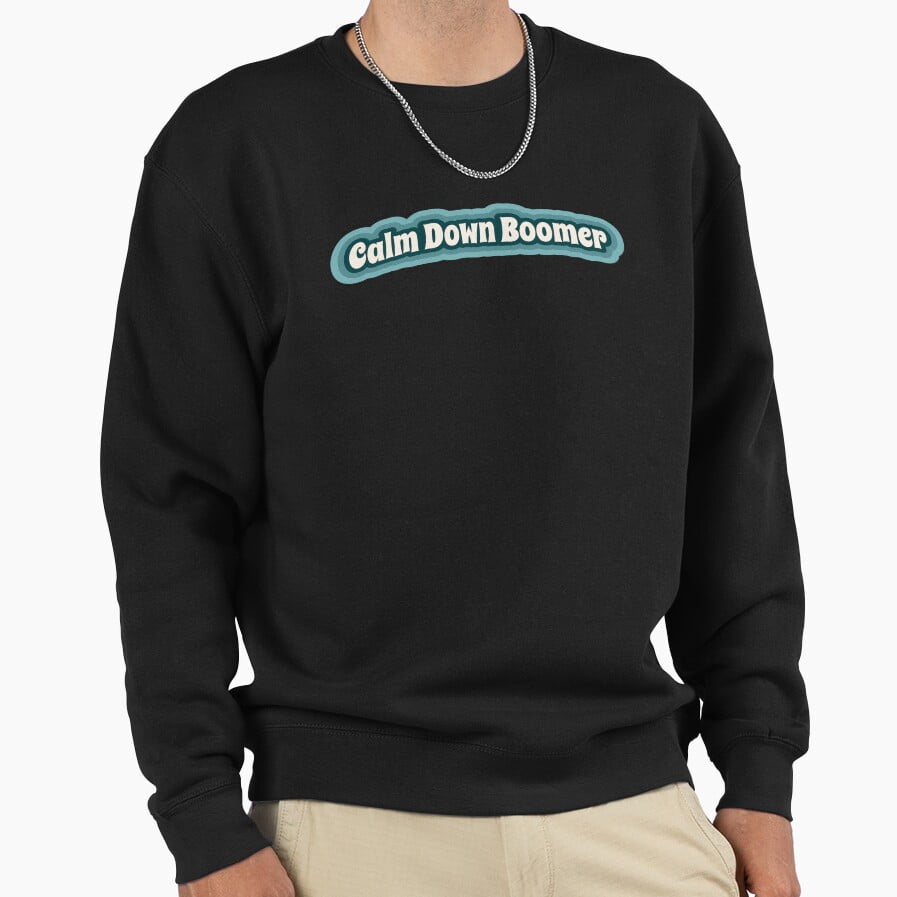 Calm Down Boomer Christmas Unisex Sweatshirt Funny Retro Vintage ...