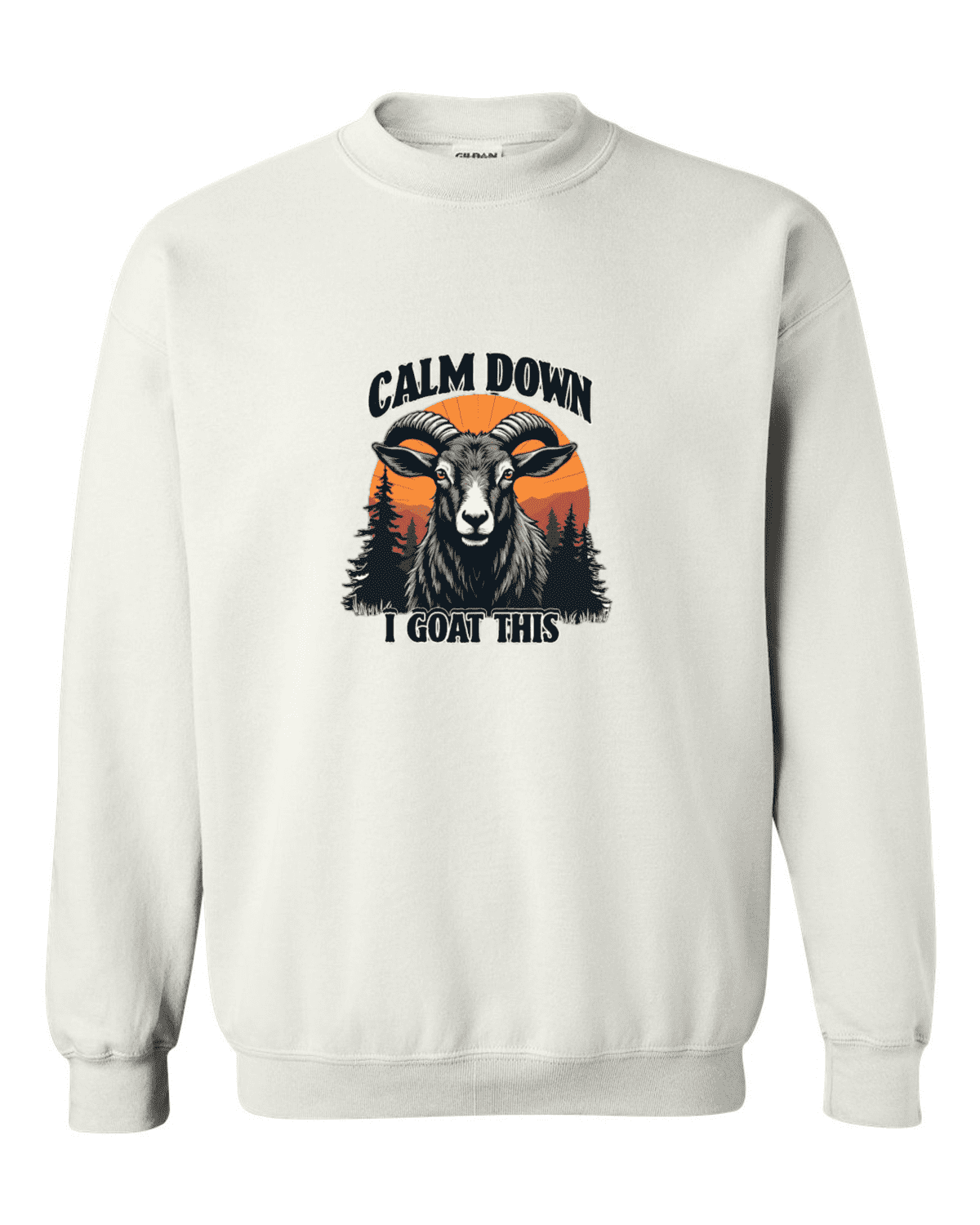 Calm Down I Goat This Funny Mountain Animal Quote Scene Humor ...