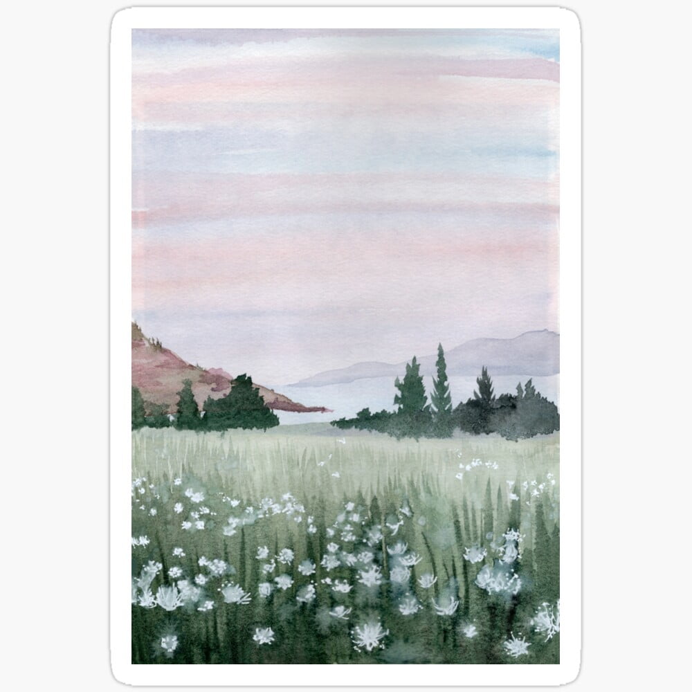 Calm Evening Sticker Phone Decal Water Bottle Stickers Car Decals ...