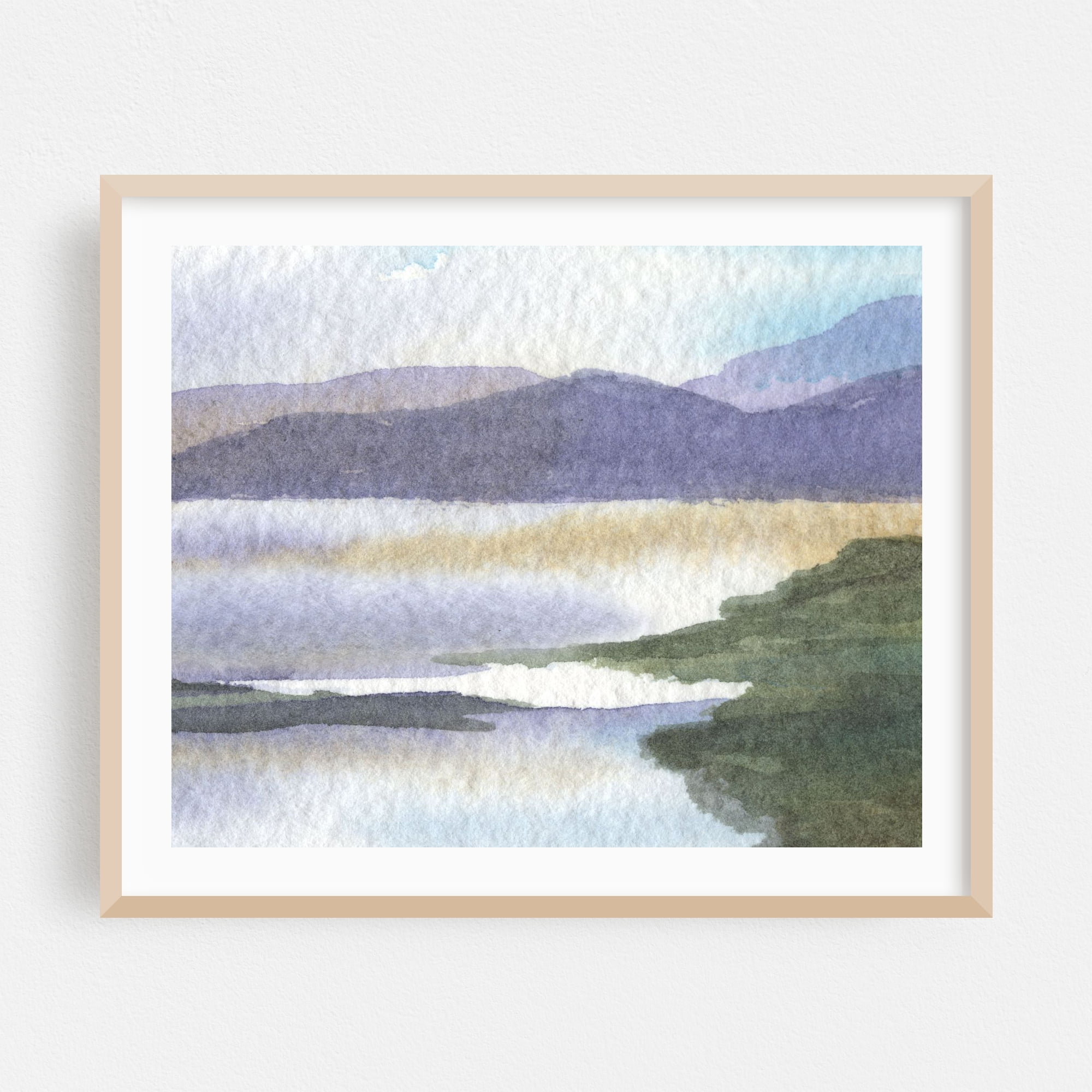 Calm Morning Contemporary Landscape by Irina Sztukowski - Painting ...