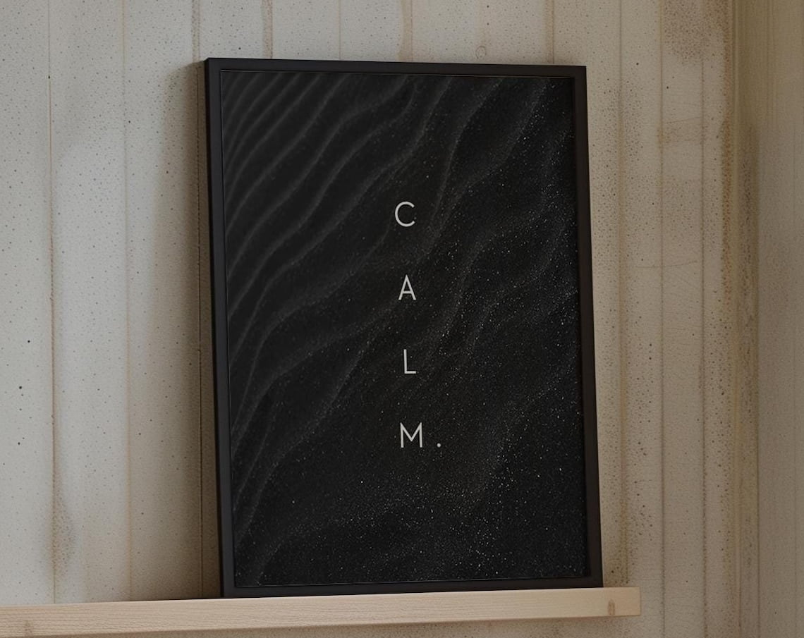 Calm Print, Minimalist Wall Art, Calm Art, Inspirational Modern ...