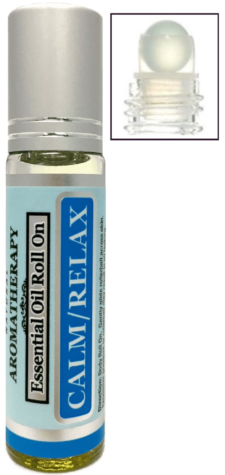 Calm/Relax Body Roll on 10 mL (0.33 Oz) - Essential Oil Infused ...