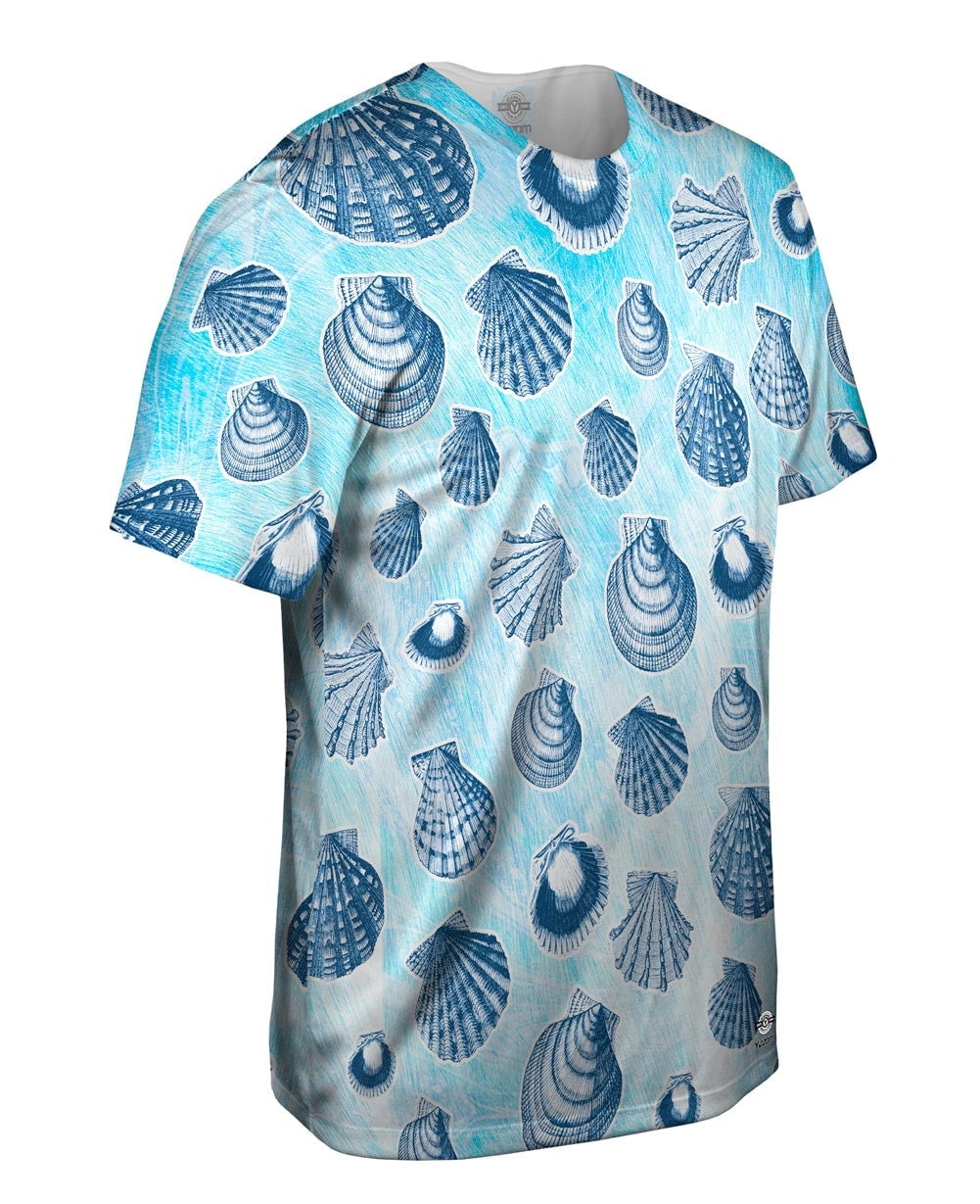 Calm Shells Light Blue Mens T-Shirt All Over Print - Walmart.com