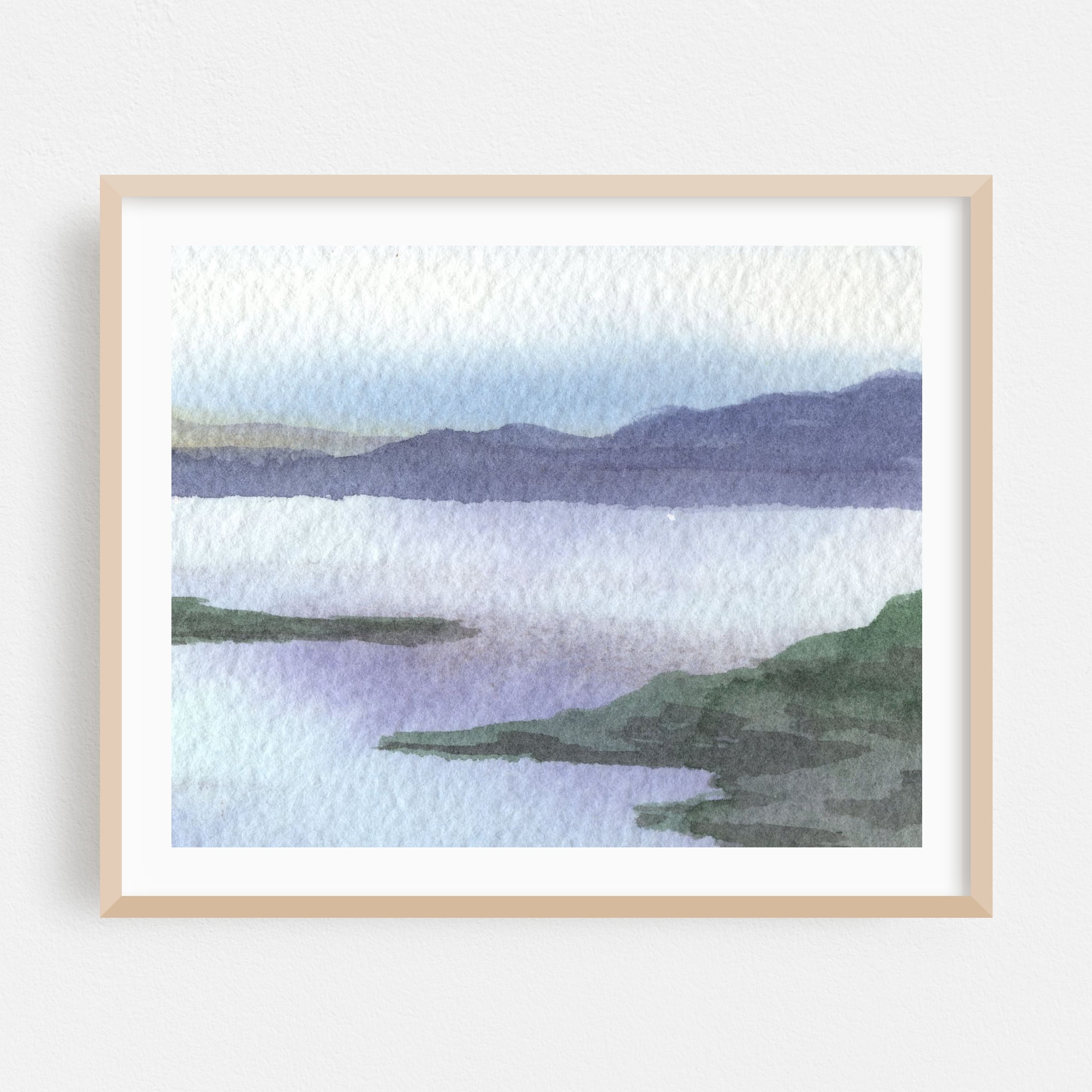 Calm Soft And Relaxing Watercolor Landscape by Irina Sztukowski ...