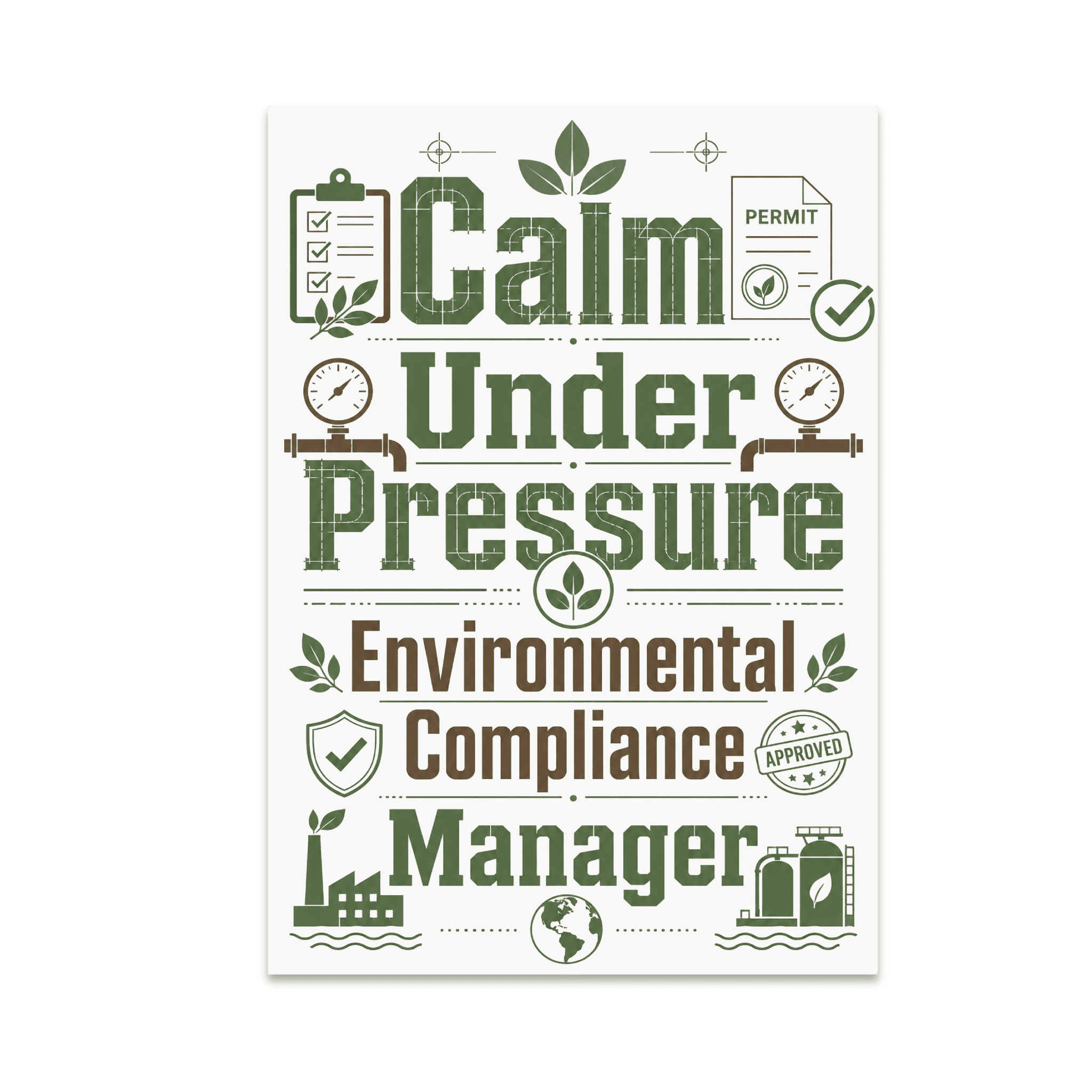Calm Under Pressure Environmental Compliance Manager - Office Decor ...