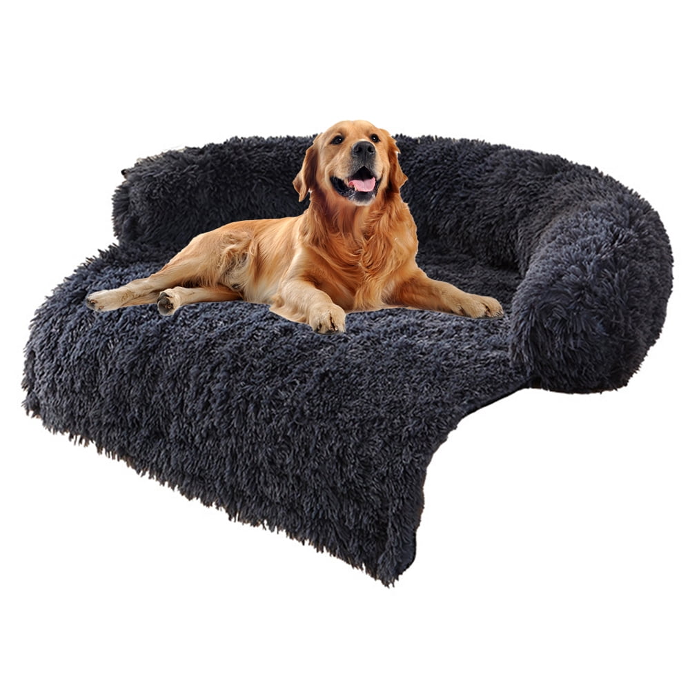 Calm dog bed fluffy plush sofa sofa cover dog sofa cover, furniture ...
