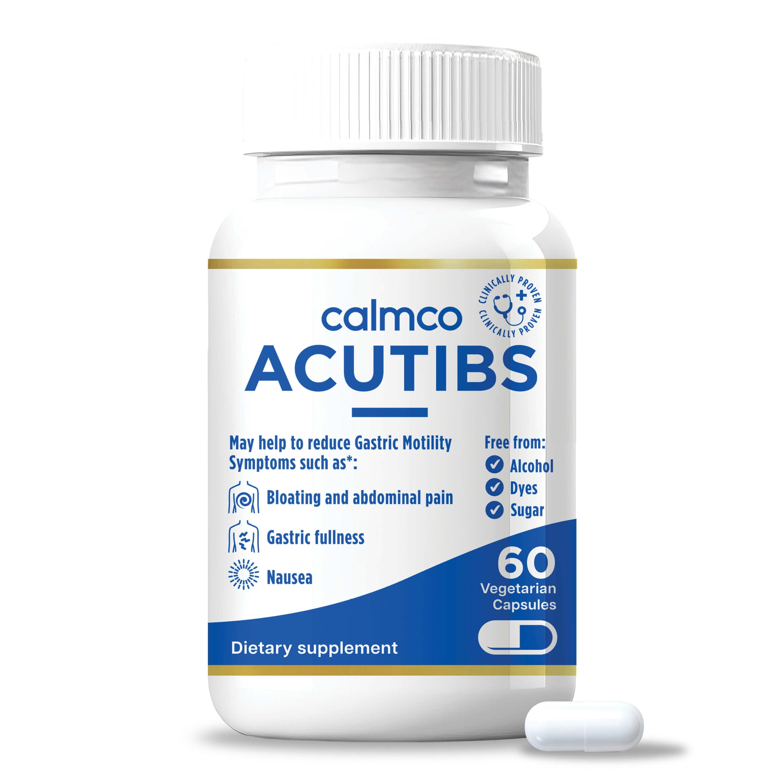 CalmCo Acutibs, Vegetarian Capsules, Artichoke & Ginger Extracts, May ...
