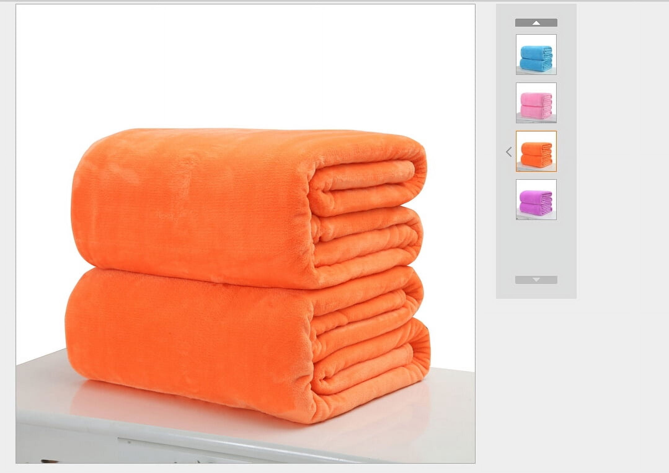 Calming Blankets Flannel Super Soft Warm Solid Sheet, Micro Plush ...